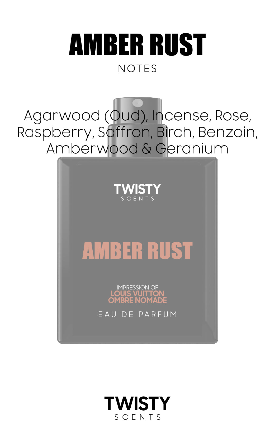 AMBER RUST - IMPRESSION OF OMBRE NOMADE – Twisty Scents