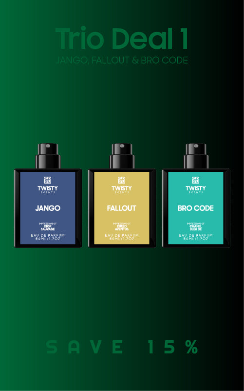 TRIO DEAL 1 - JANGO, FALLOUT & BRO CODE – Twisty Scents